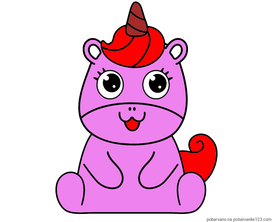 POBARVANA pobarvanka - Pobarvanka čudovitega samoroga Unicorn (alina, 7 ...