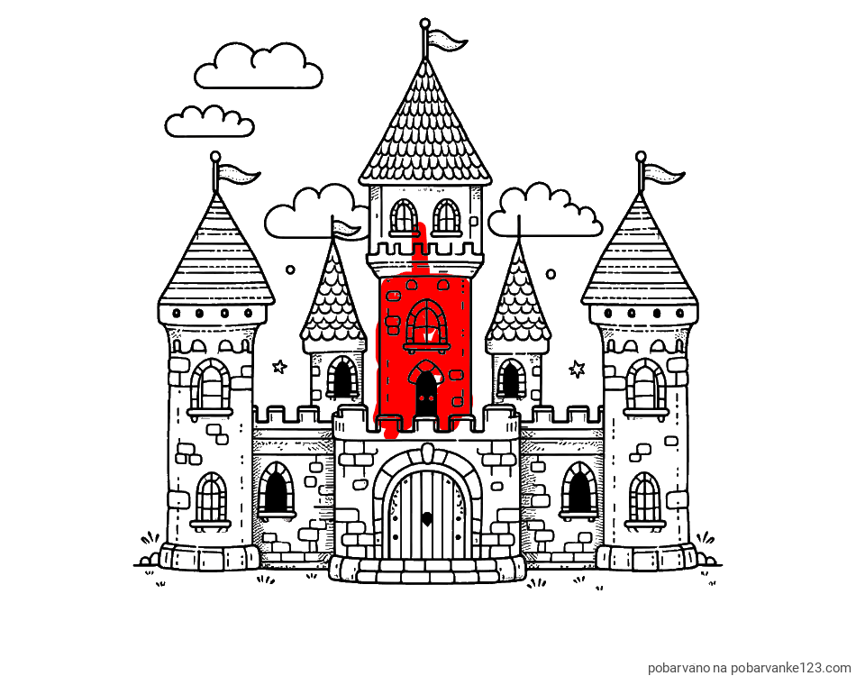 POBARVANA pobarvanka - Pobarvnaka velikega gradu (t9ol, 19 let)