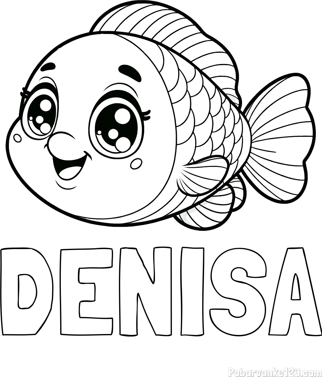 Pobarvanka imena DENISA