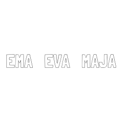 Pobarvanka imena EMA EVA MAJA