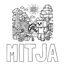 Pobarvanka Minecraft sveta