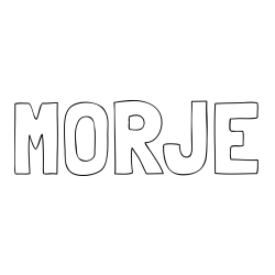 POBARVANA pobarvanka - Pobarvanka imena MORJE (katinka dečar, 10 let)