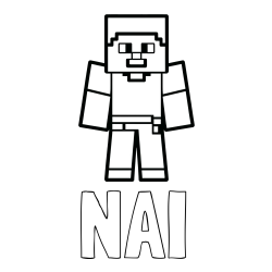 POBARVANA pobarvanka - Pobarvanka Minecraft figurice (hana, 9 let)