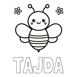 Pobarvanka imena TAJDA