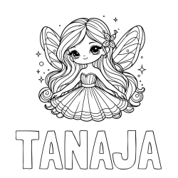 Pobarvanka imena TANAJA