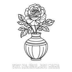 POBARVANA pobarvanka - Pobarvanka imena VSE NAJBOLJŠE MAMA in ...